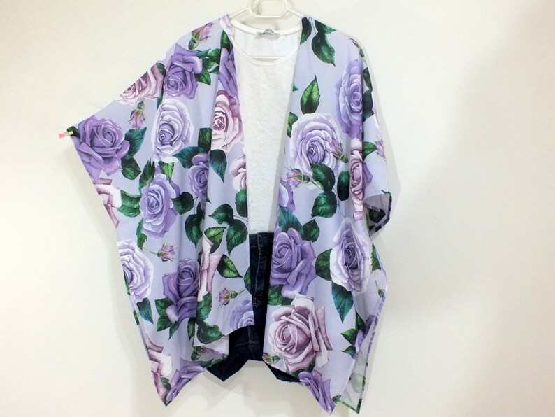 Floral Boho Kimono Cardigan Jacket Boho Kimono Jacket Beach - Etsy