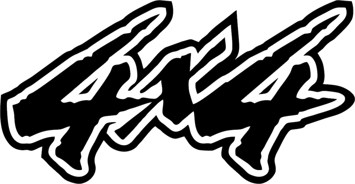 4x4 Sticker 4wd Decal Silhouette Sticker in Three Sizes for | Etsy