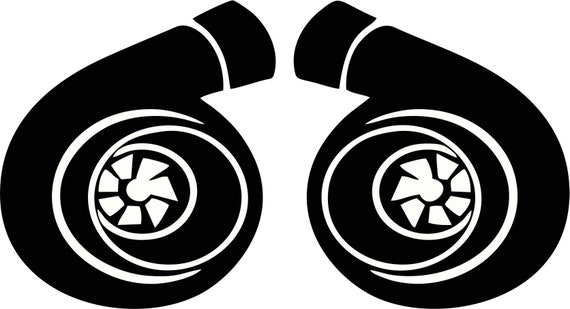 Twin Turbo Decal Sticker in Three Sizes for | Etsy Australia