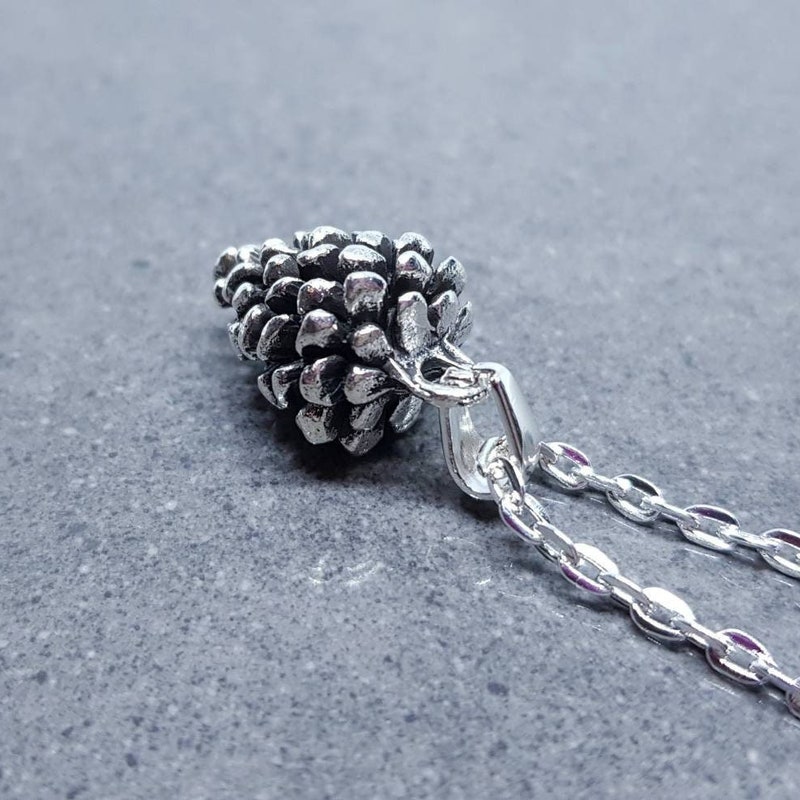 Tree and Pinecone Necklace - Etsy UK