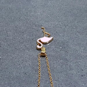 Pink Flamingo Necklace, Choice of Lengths Available, Bird Necklace ...