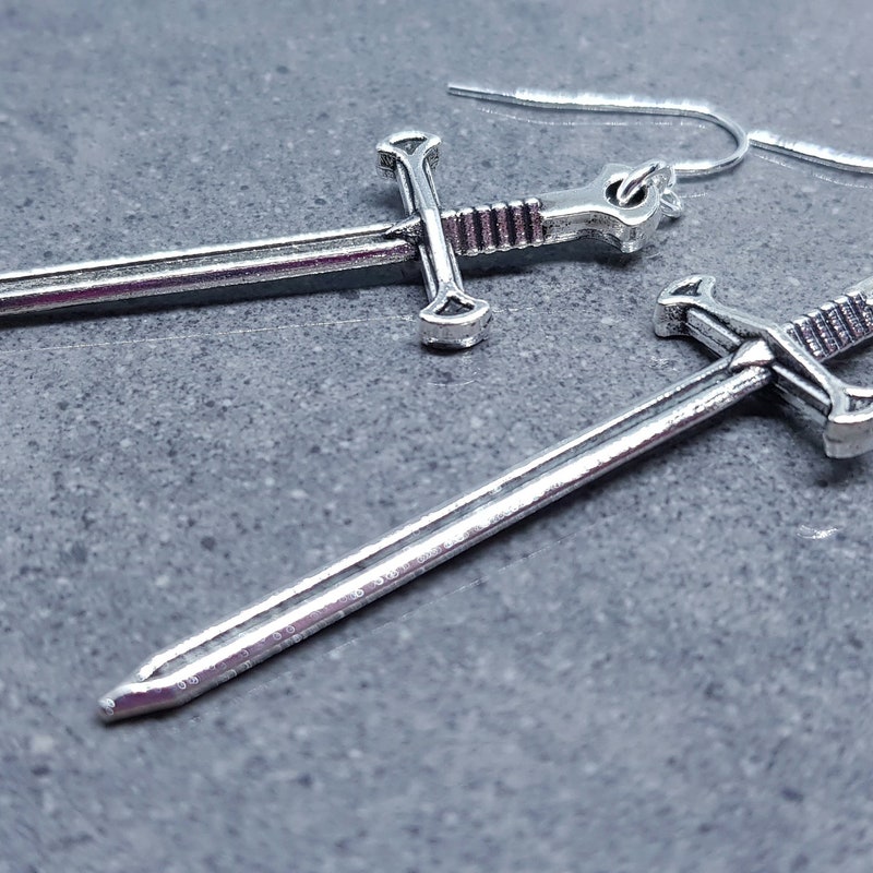 Sword Earrings - Etsy