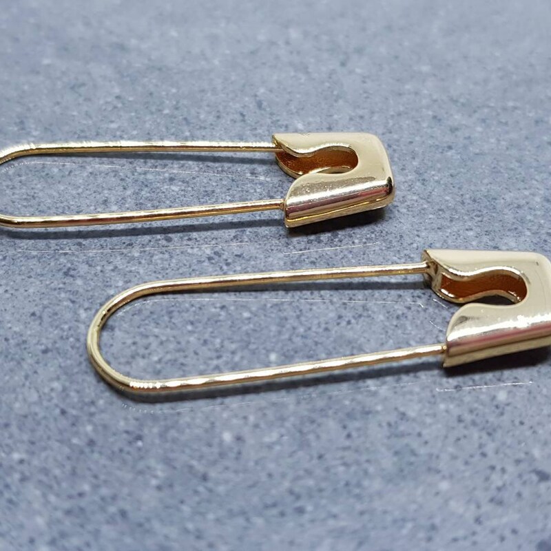 Safety Pin Earrings - Etsy