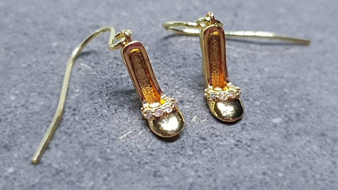 Shoe Earrings, Hypoallergenic Ear Wires, Shoe Lover Earrings, High Heel ...