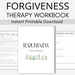 Forgiveness Therapy Workbook: How to Forgive Reconciliation | Etsy