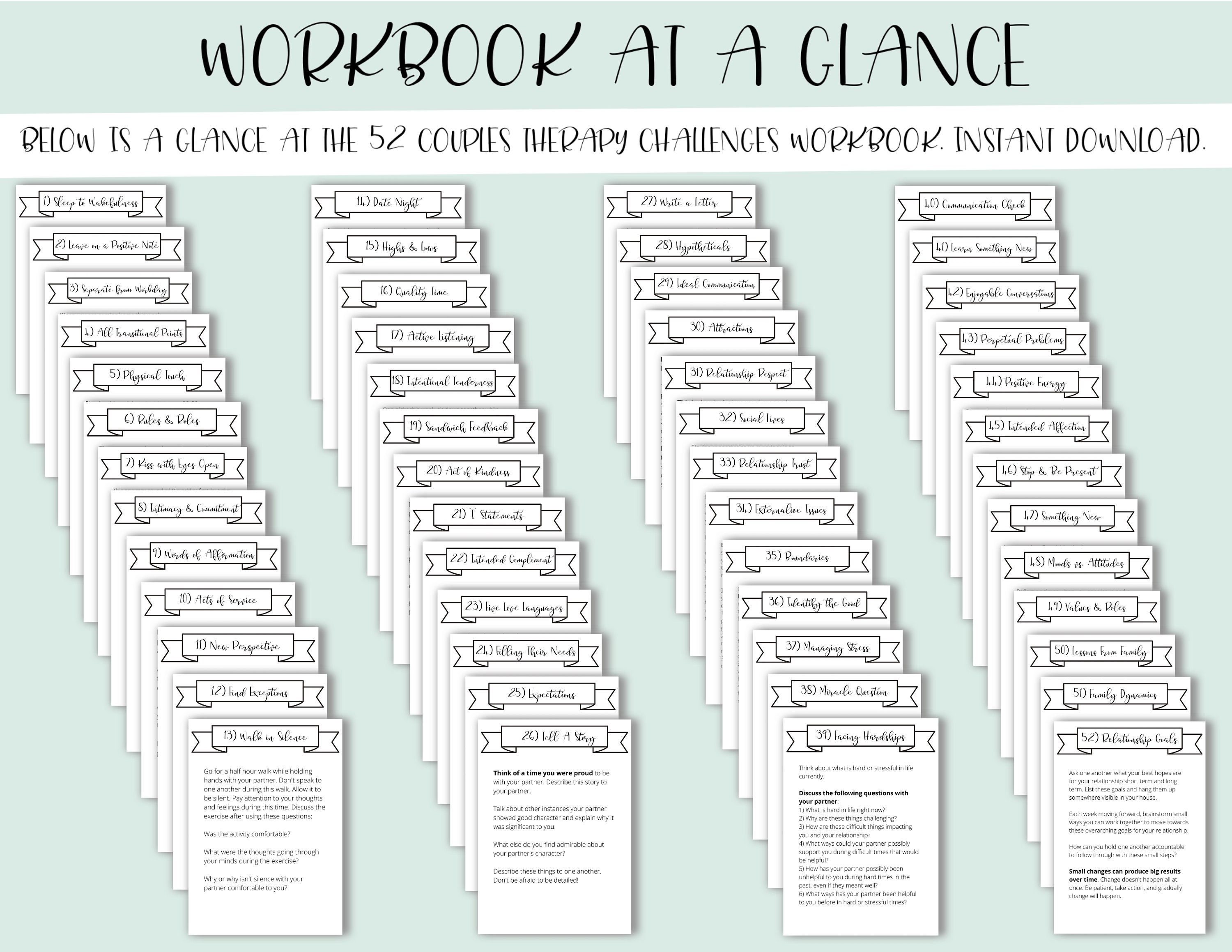 Couples Counseling Workbook: Heal Relationship Relationship - Etsy