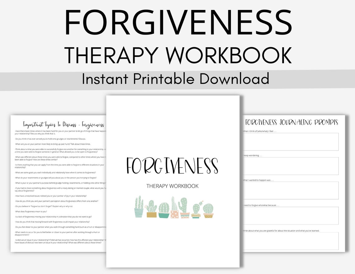 Forgiveness Therapy Workbook: How to Forgive Reconciliation | Etsy