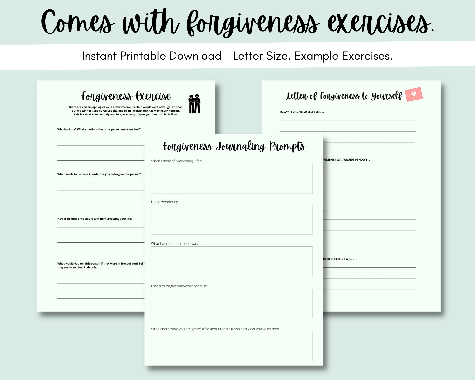 Forgiveness Therapy Workbook: How to Forgive Reconciliation - Etsy