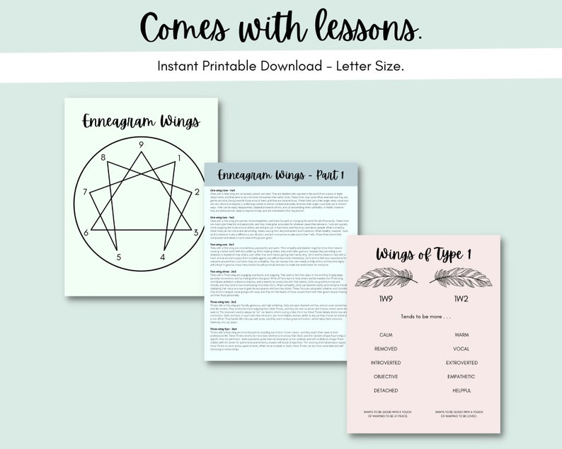 Enneagram Wing Types Workbook: 1w9, 1w2, 2w1, 2w3, 3w2, 3w4, 4w3, 4w5 ...