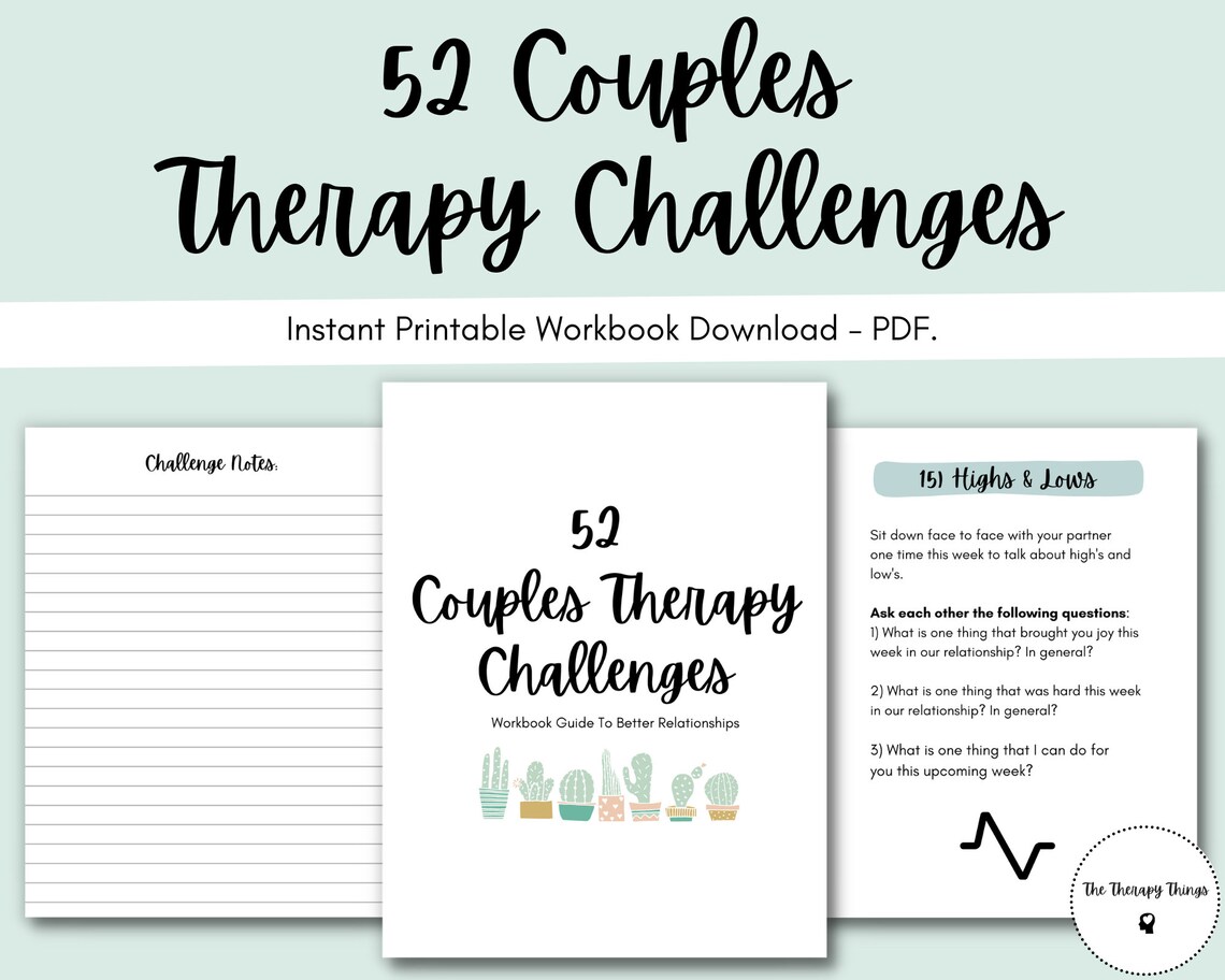 Couples Counseling Workbook: Heal Relationship, Relationship Problems ...