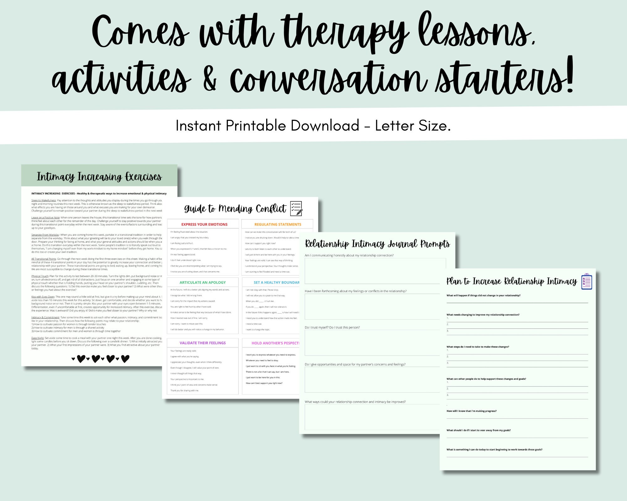 Emotional Intimacy Therapy Workbook: Couple, Exercises, Increase ...