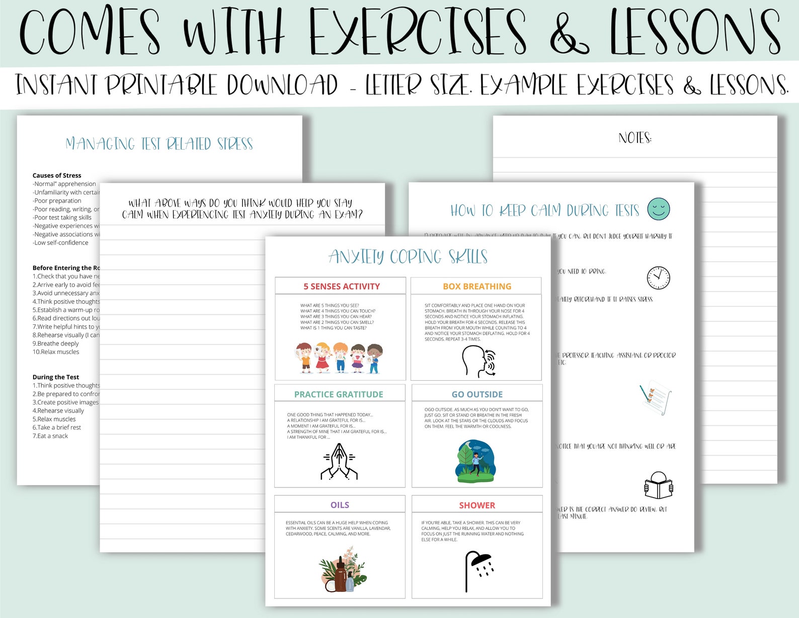 Test Anxiety Workbook: Tips to Reduce Test Anxiety Test | Etsy