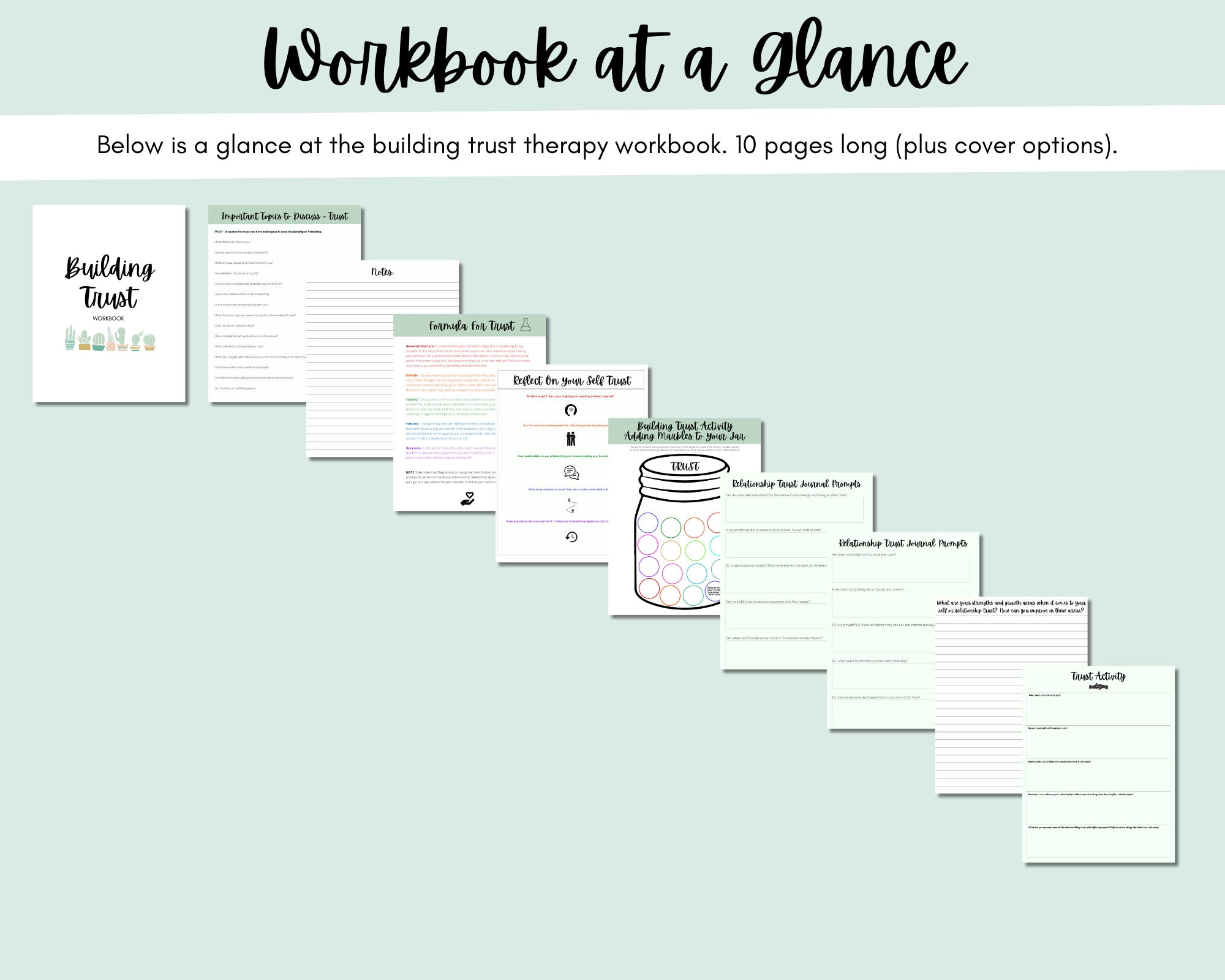 Building Trust Workbook: Rebuilding Trust, Grow Trust, Trust Exercises ...