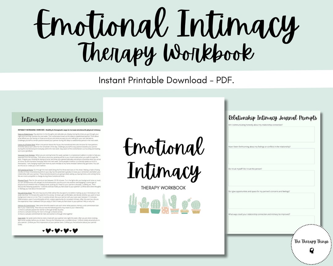 Emotional Intimacy Therapy Workbook: Couple, Exercises, Increase ...