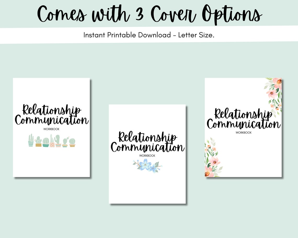 Communication Therapy Workbook: Gift, Journal, Couples, Significant ...