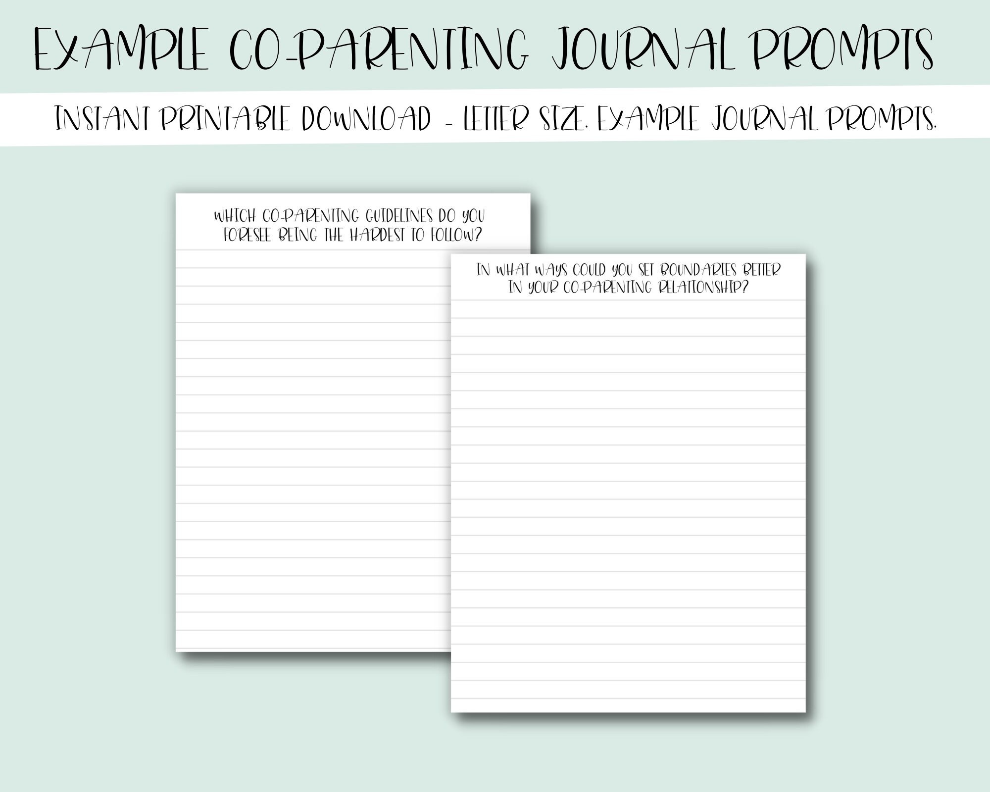 Co-parenting Therapy Workbook: Parenting Goals & Solutions | Etsy