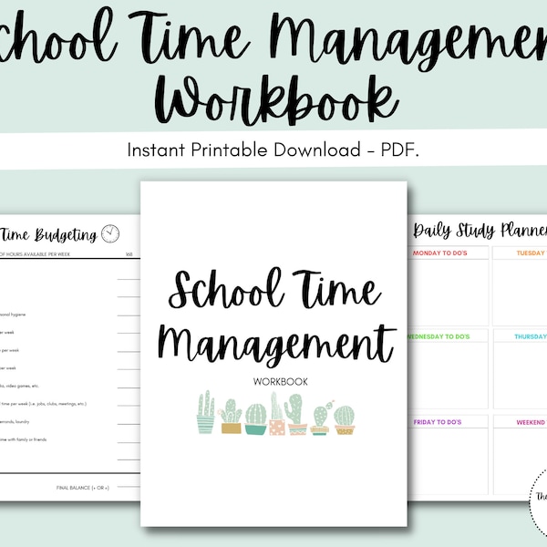 Time Management Planner - Etsy