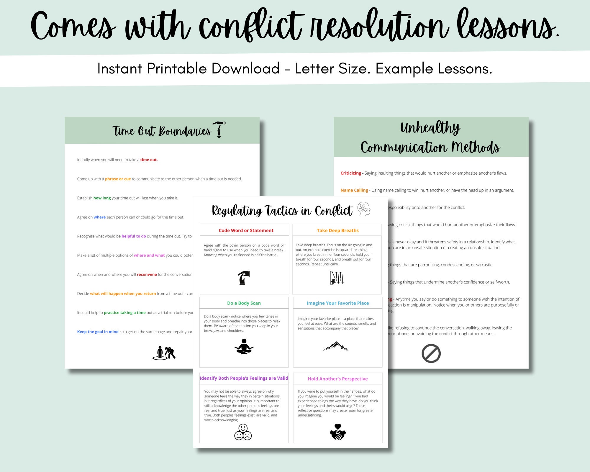Conflict Resolution Therapy Workbook: Gift, Journal, Divorce ...