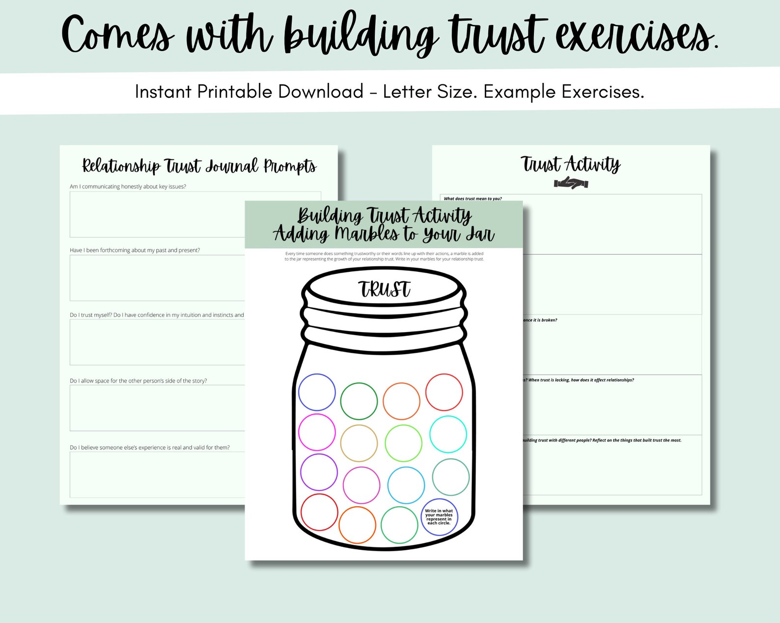 Building Trust Workbook: Rebuilding Trust, Grow Trust, Trust Exercises ...