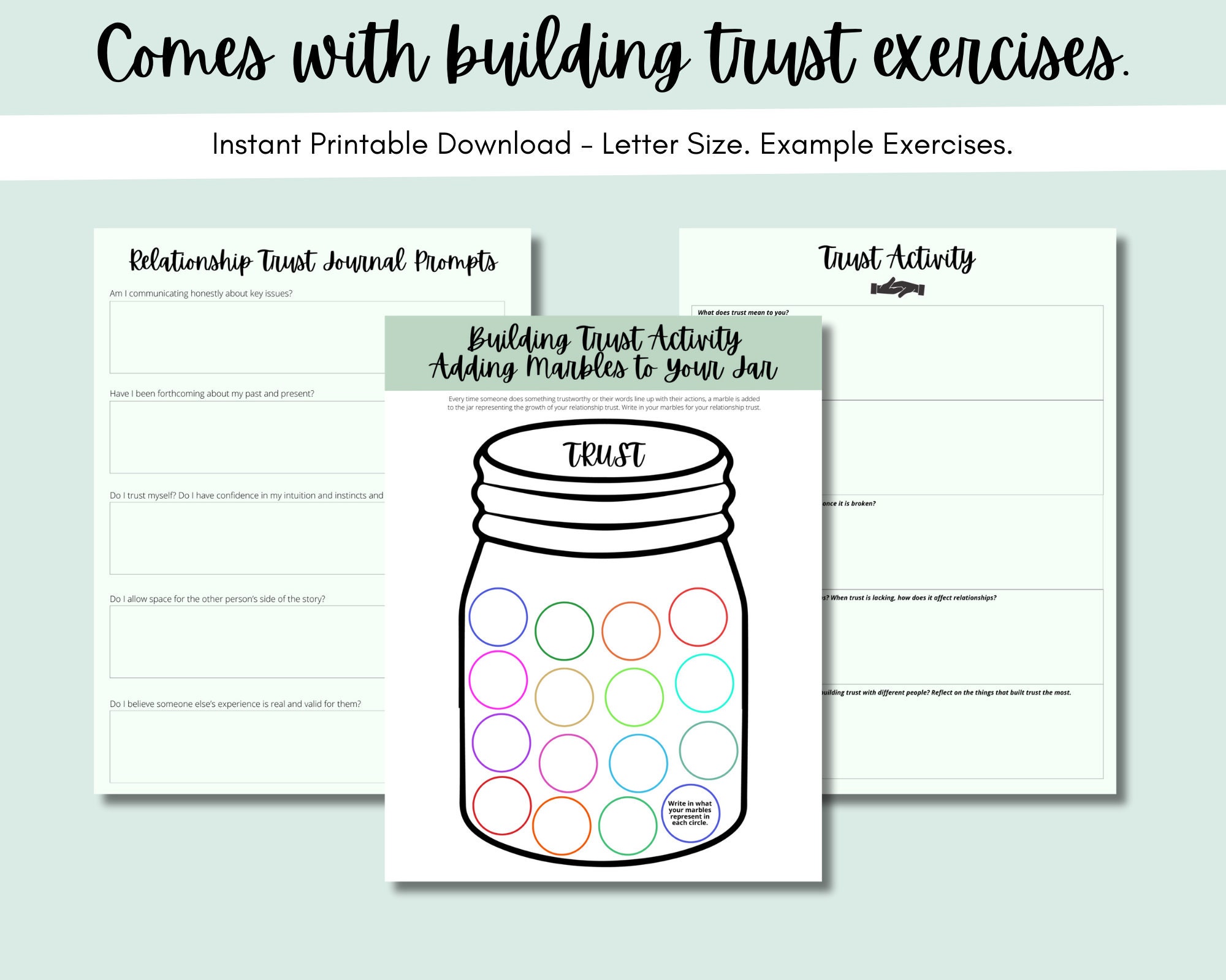 Building Trust Workbook: Rebuilding Trust, Grow Trust, Trust Exercises ...