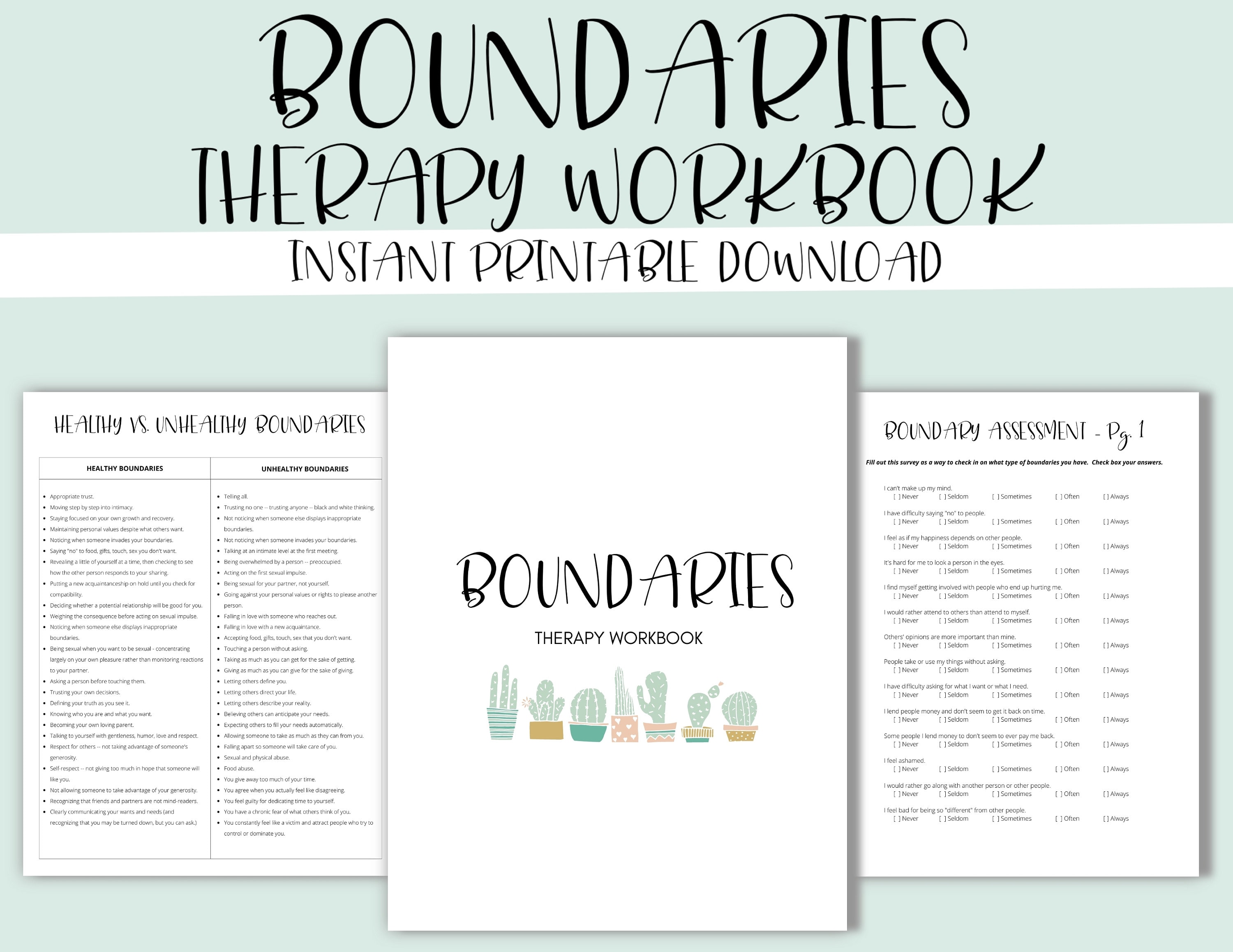 Boundaries Therapy Workbook Self Help Workbook Setting Etsy boundaries-therapy-workbook-self-help-workbook-setting-etsy