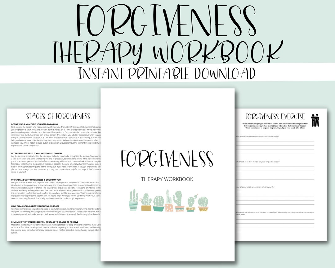 Forgiveness Therapy Workbook: How to Forgive Reconciliation - Etsy