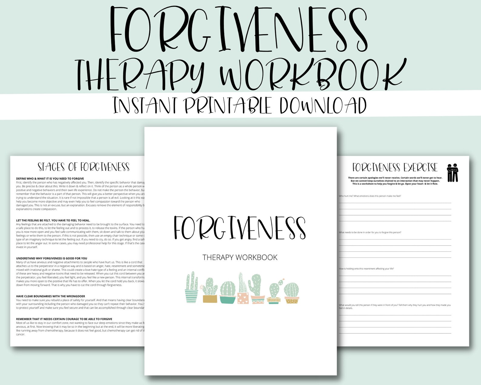 Forgiveness Therapy Workbook: How to Forgive Reconciliation - Etsy