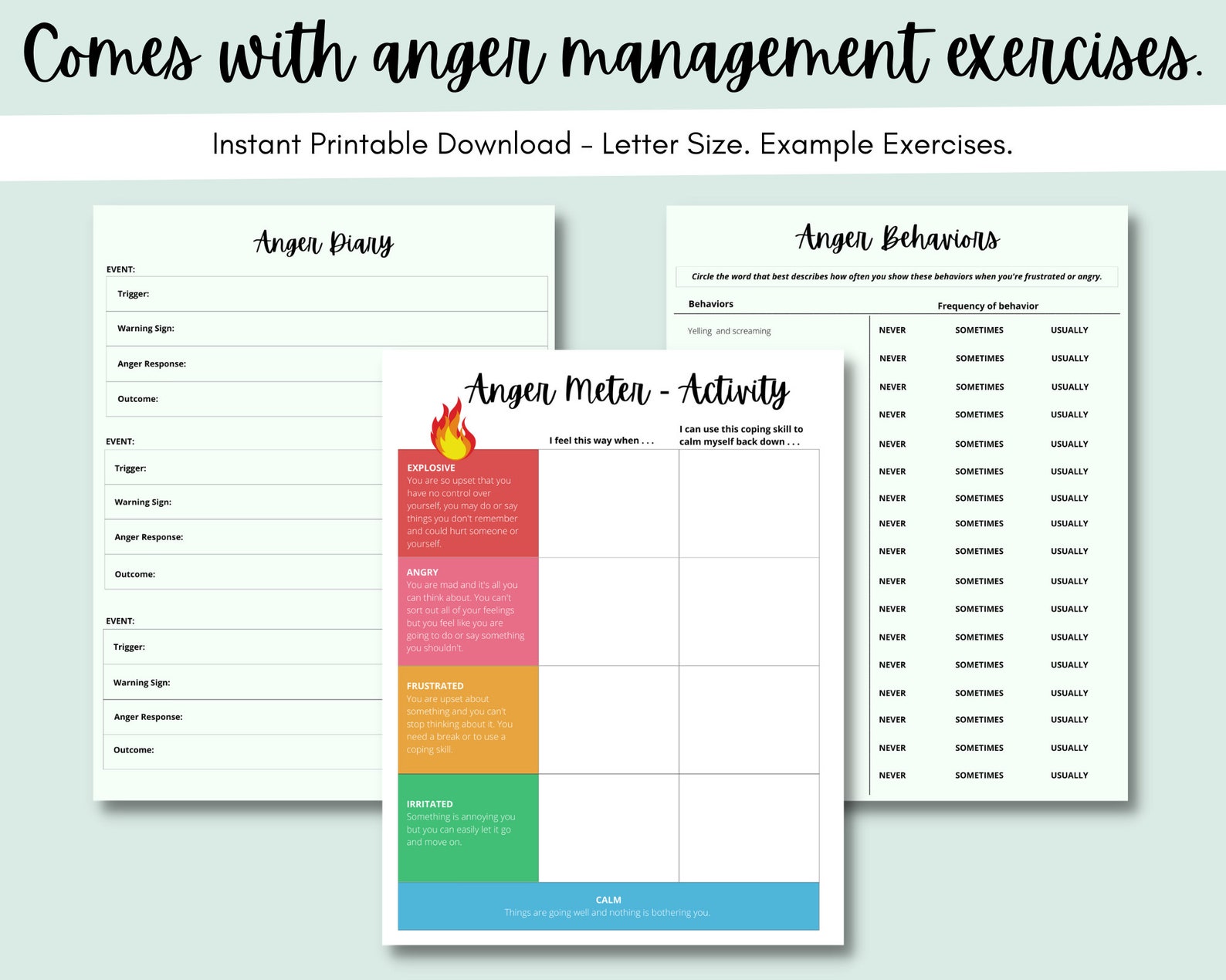 Anger Management Therapy Workbook: Anger Issues, Counseling Tactics ...