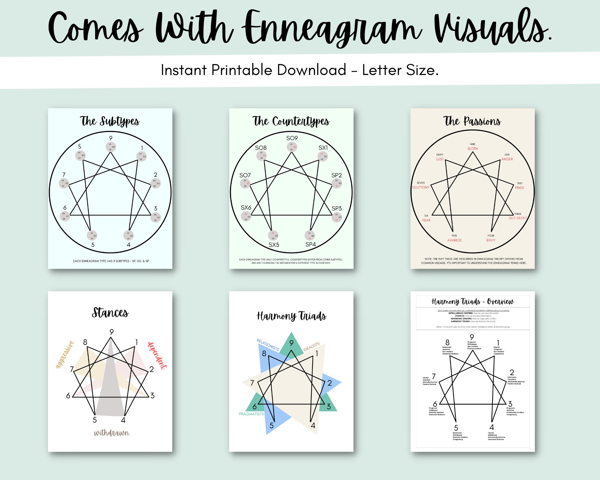 Enneagram Subtypes Workbook: Types 1-9, Self Preservation, Social ...