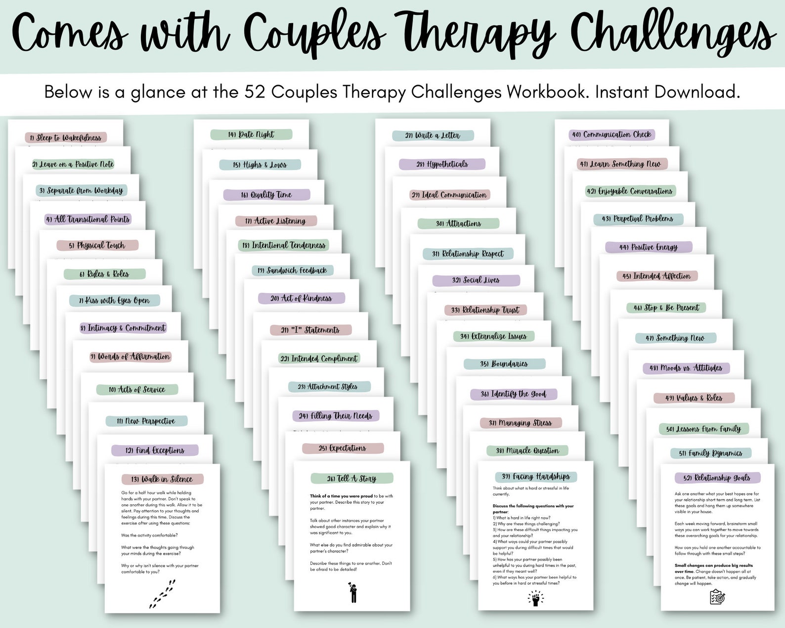 Therapy Cards Printables: Therapy Resource, Improve Relationship ...