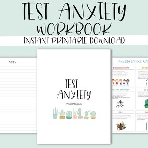 Test Anxiety Workbook: Tips to Reduce Test Anxiety Test | Etsy