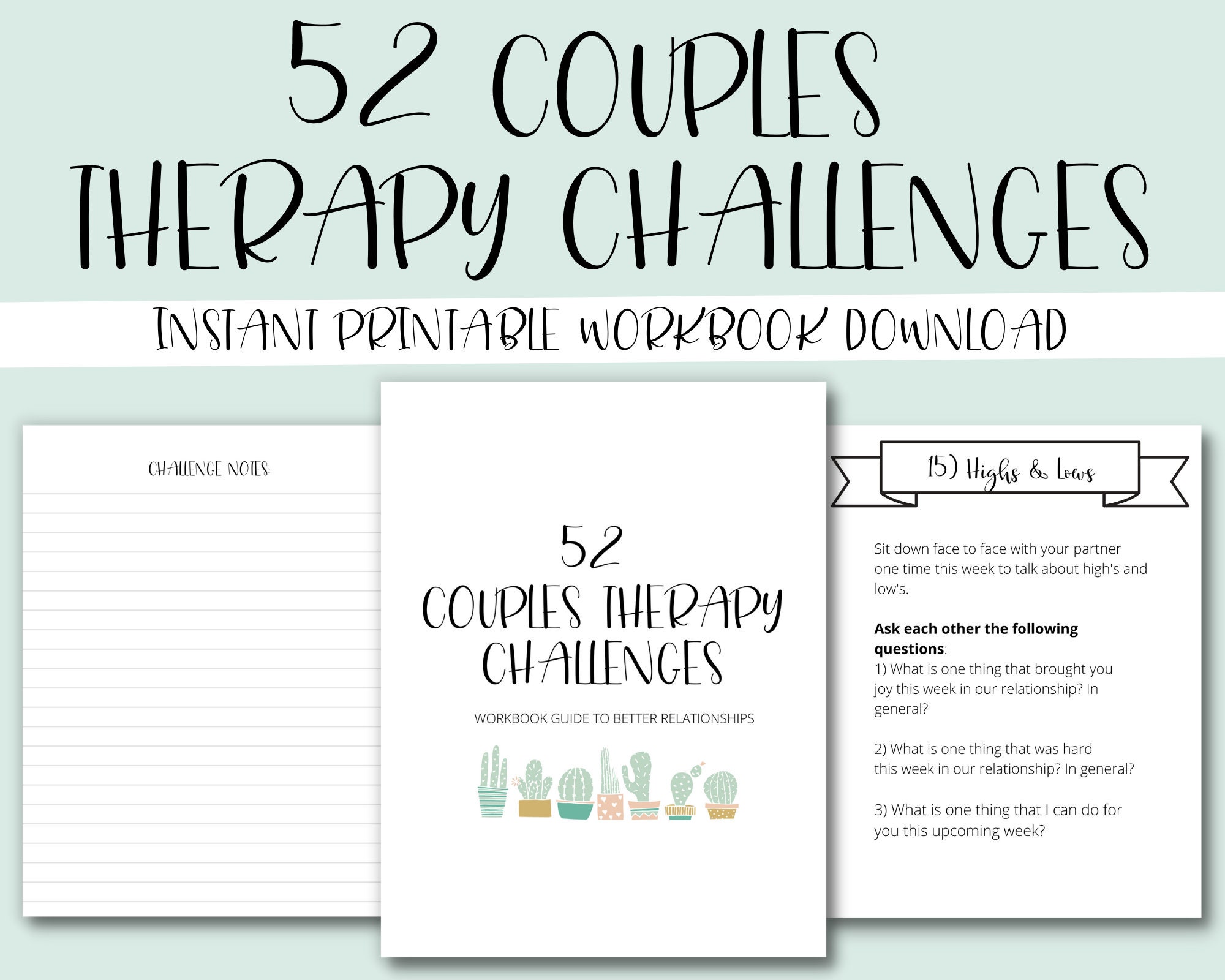 Couples Counseling Workbook: Heal Relationship Relationship - Etsy ...