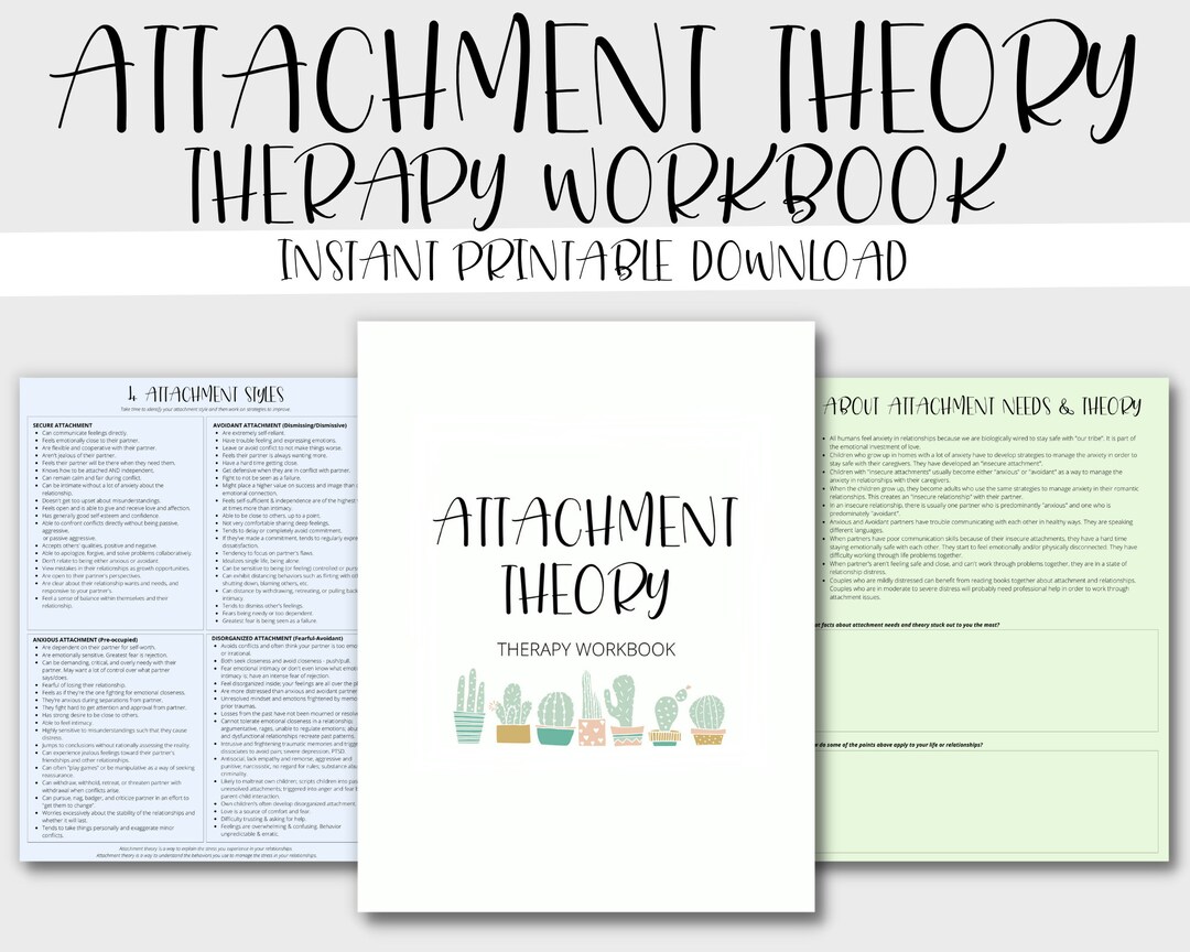 Attachment Theory Therapy Workbook: Attachment Style Secure - Etsy