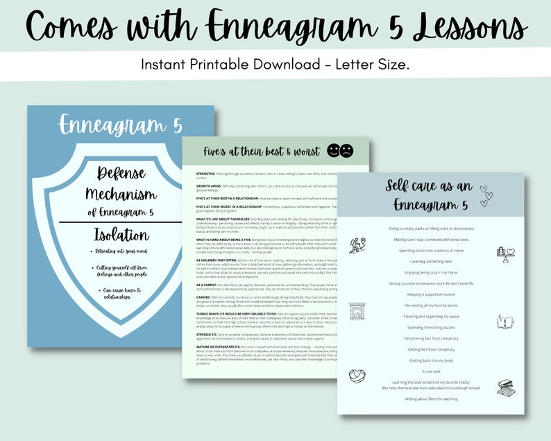 Enneagram 5 Workbook: Investigator, Thinker, Observer, Expert ...