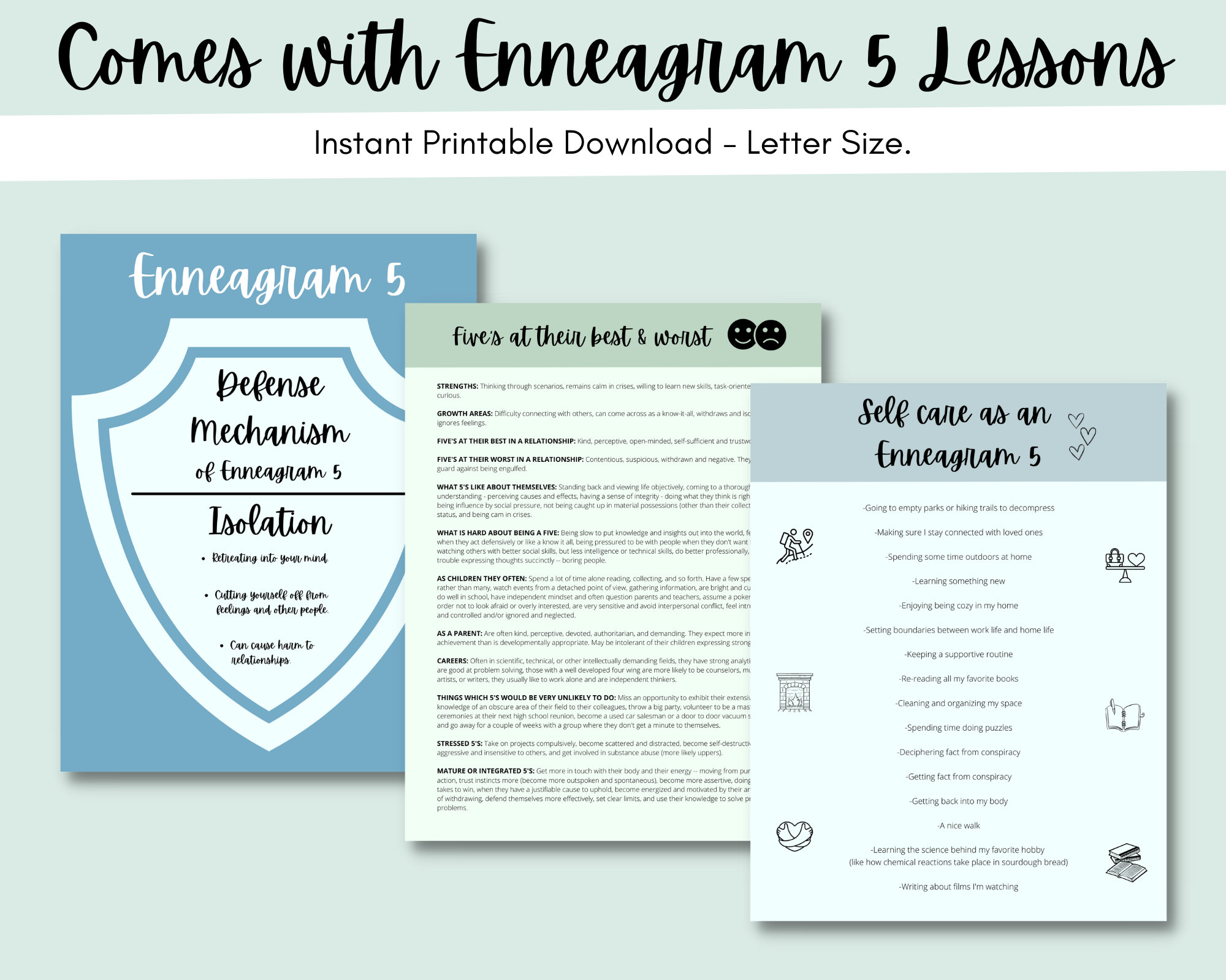 Enneagram 5 Workbook: Investigator, Thinker, Observer, Expert ...