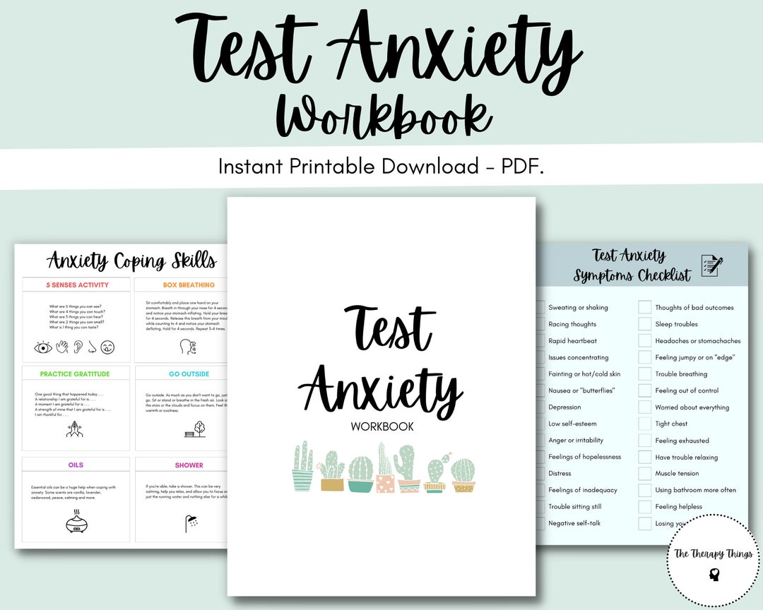 Test Anxiety Workbook: Tips to Reduce Test Anxiety, Test Taking ...