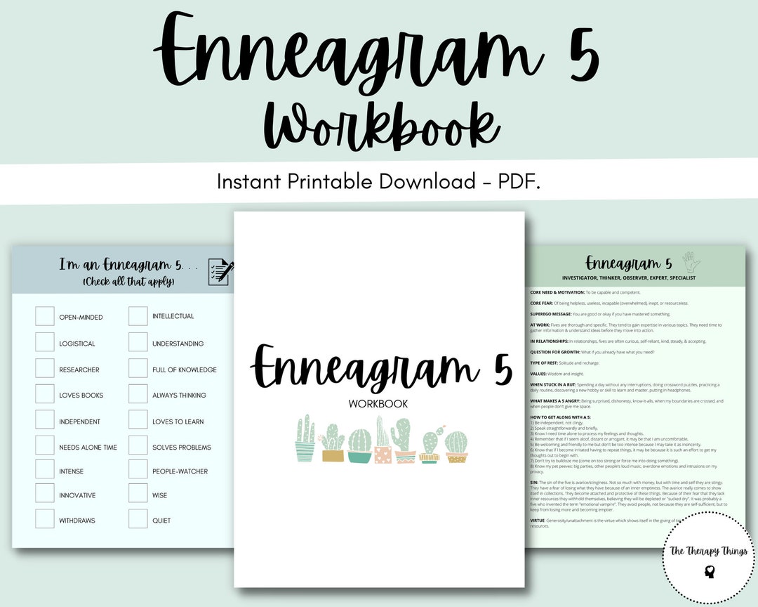 Enneagram 5 Workbook: Investigator, Thinker, Observer, Expert ...