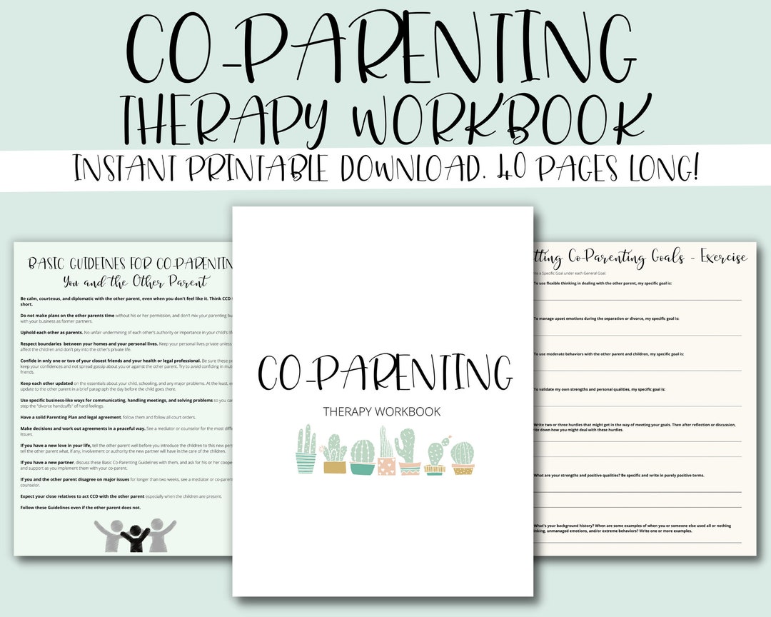 Co-parenting Therapy Workbook: Parenting Goals & Solutions - Etsy