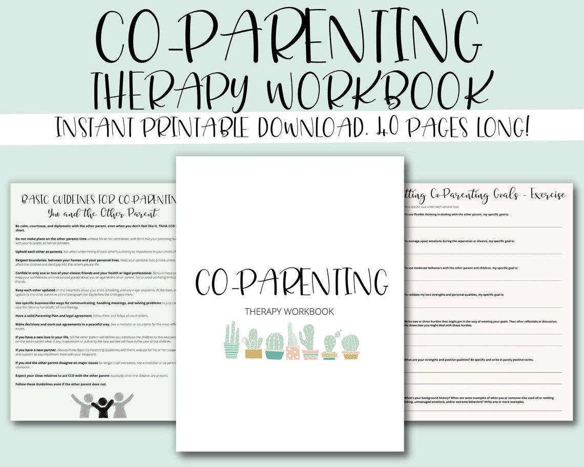 Co-parenting Therapy Workbook: Parenting Goals & Solutions - Etsy
