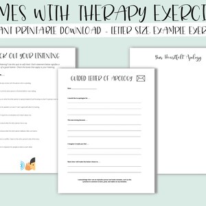 Apologizing Therapy Workbook: Apology Gift Reconciling | Etsy