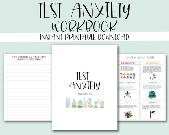 Test Anxiety Workbook: Tips to Reduce Test Anxiety Test - Etsy