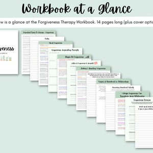 Forgiveness Therapy Workbook: How to Forgive, Reconciliation, Find ...