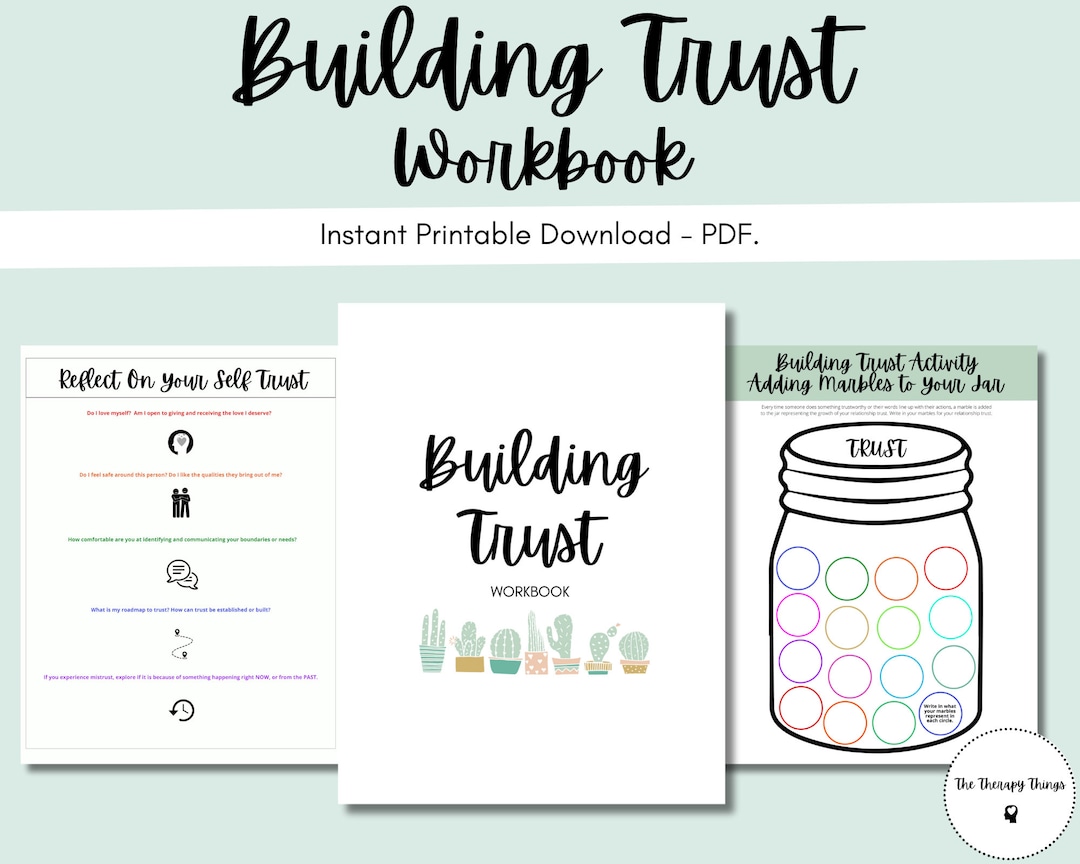 Building Trust Workbook: Rebuilding Trust, Grow Trust, Trust Exercises ...