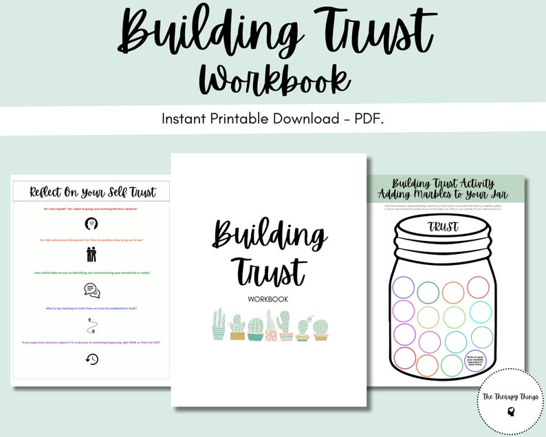 Building Trust Workbook: Rebuilding Trust, Grow Trust, Trust Exercises ...