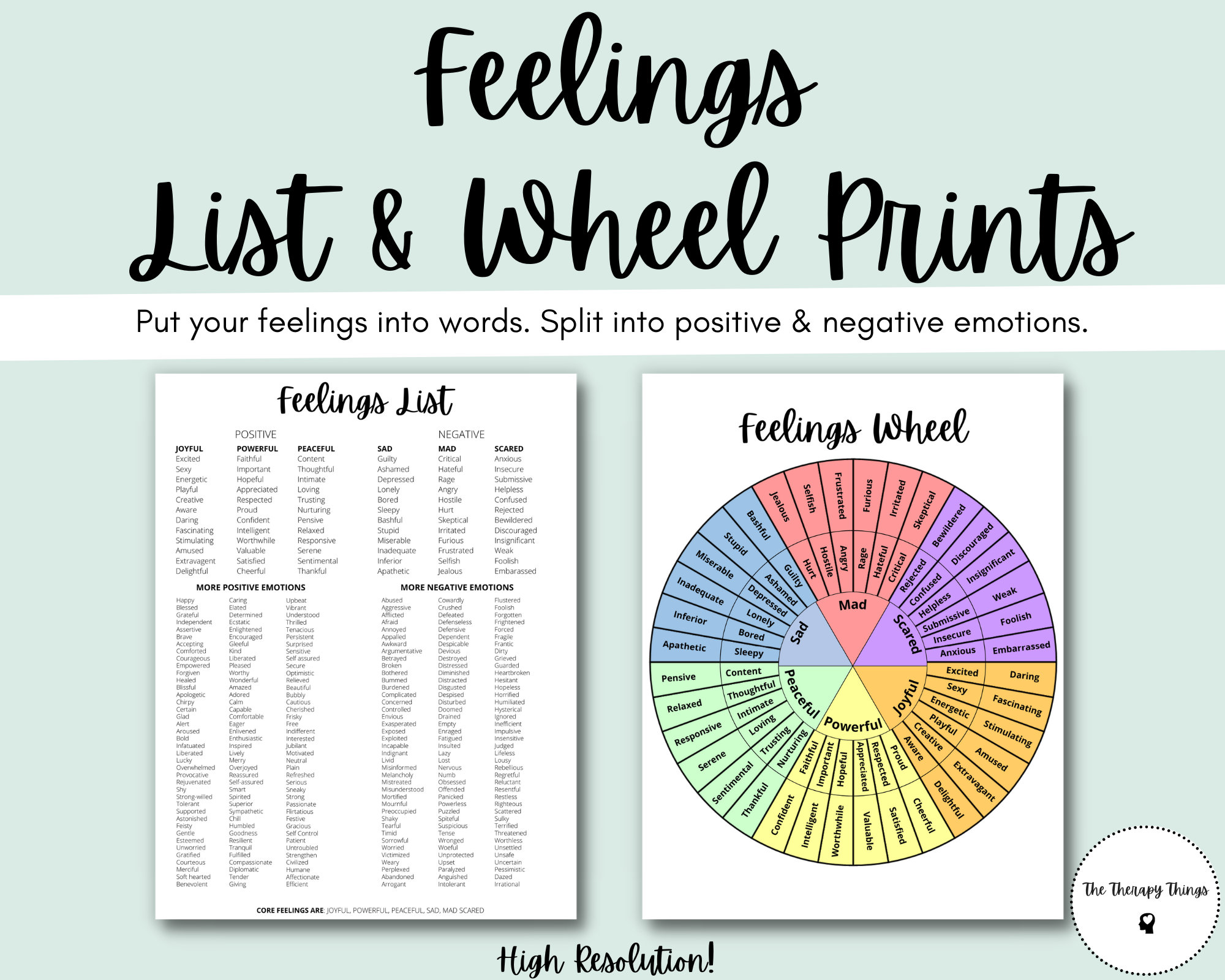 Feelings List & Wheel: Emotions, Reflections, Expressions, Sentiments ...