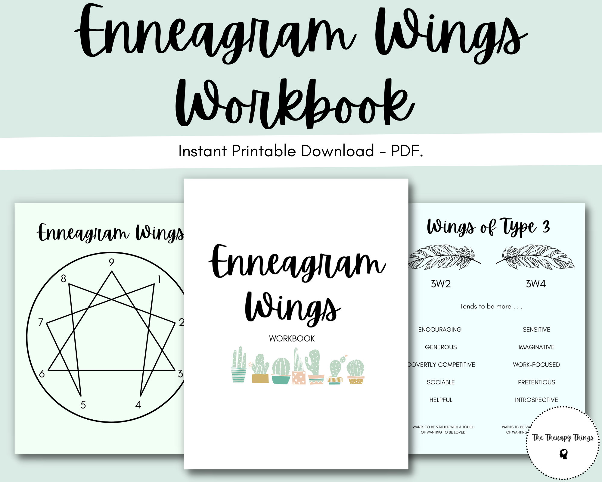 Enneagram Wing Types Workbook: 1w9, 1w2, 2w1, 2w3, 3w2, 3w4, 4w3, 4w5 ...