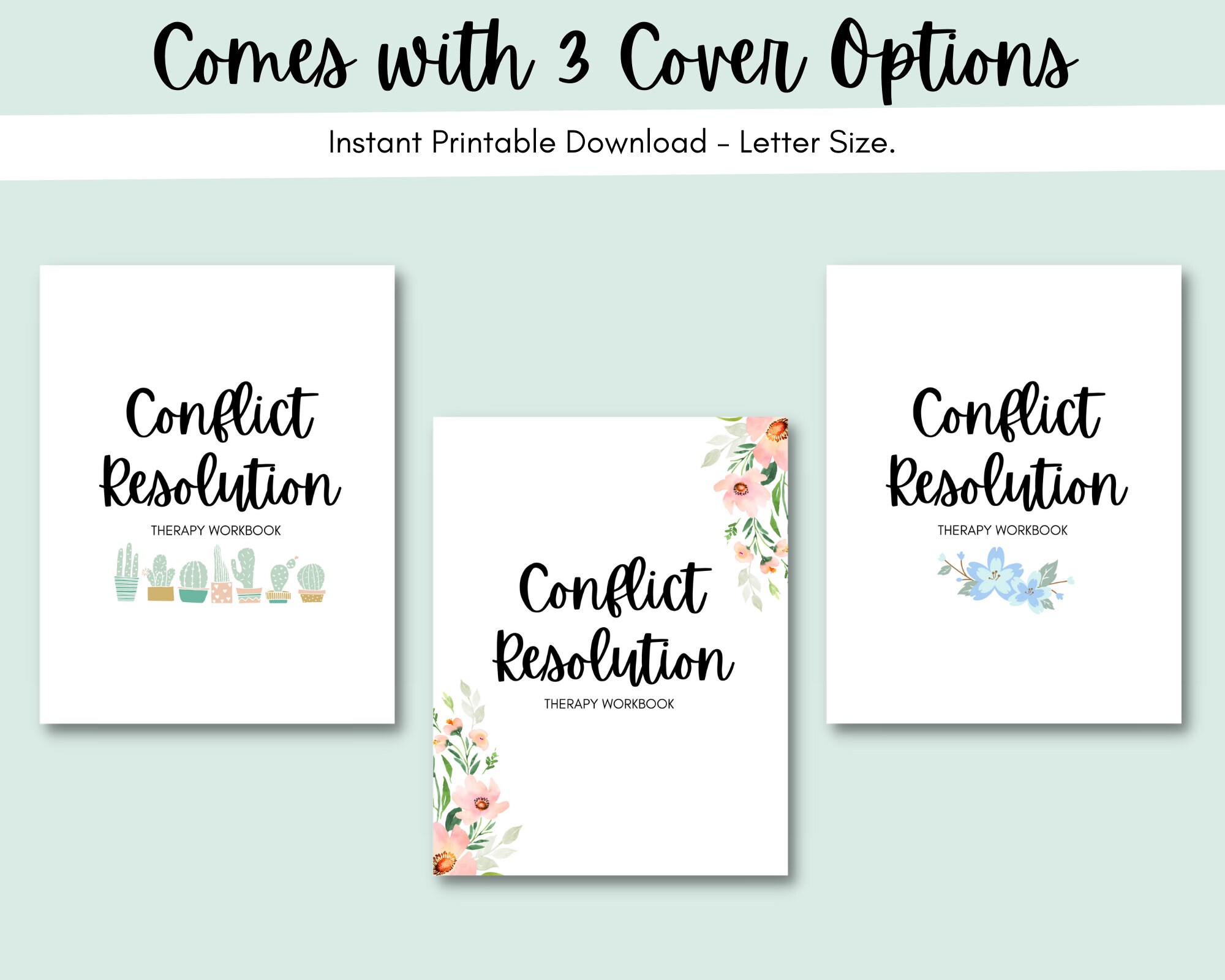 Conflict Resolution Therapy Workbook: Gift, Journal, Divorce ...