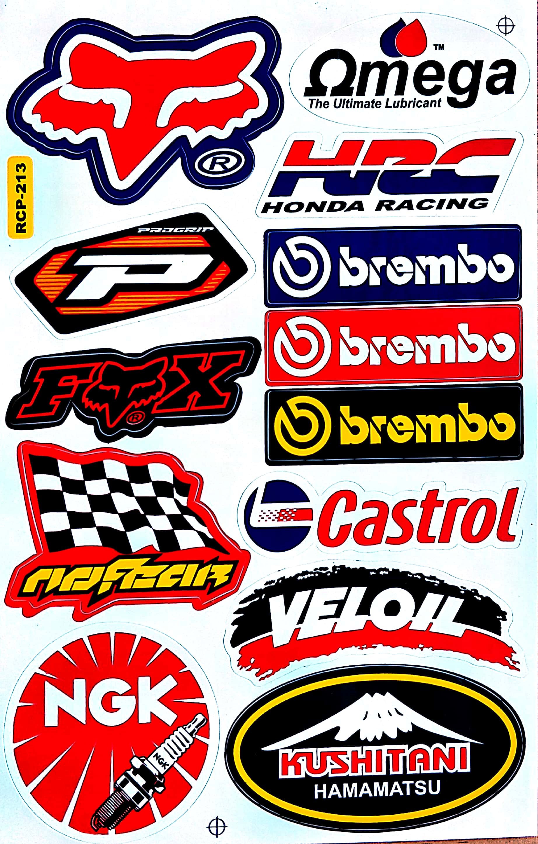 Sticker sheet Team Sponsor Moto GP Motorcycle Racing decal | Etsy