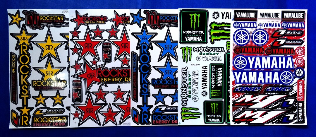 Sticker Sheet Decal Stickers Motorcycle Racing Graphics Tool Box Racing ...