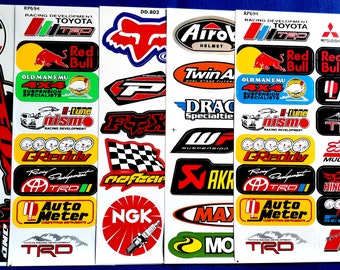 Motorcycle Sponsor Decals - Etsy